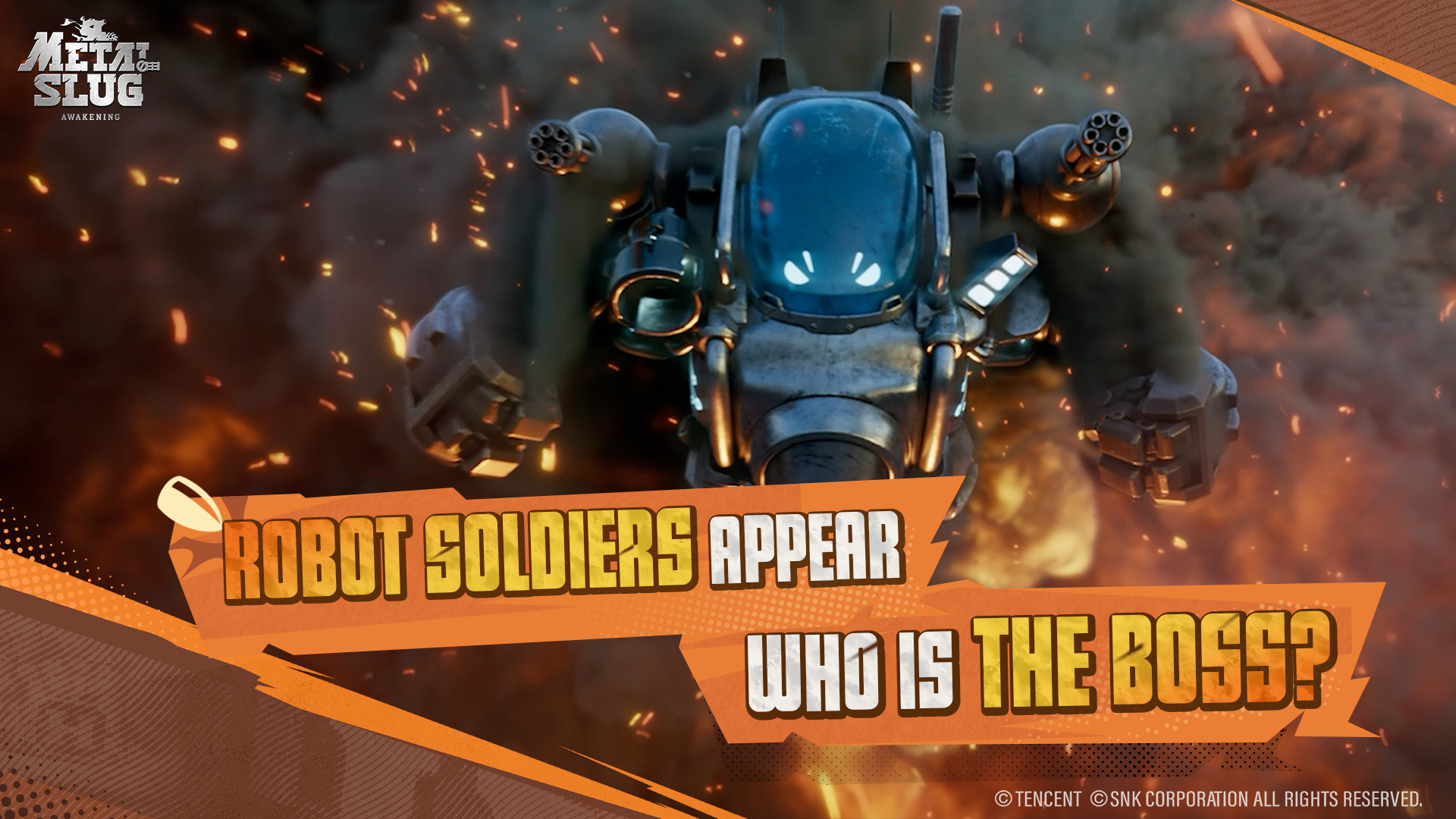 Robot soldiers appear, who is the Boss? | Metal Slug: Awakening ...